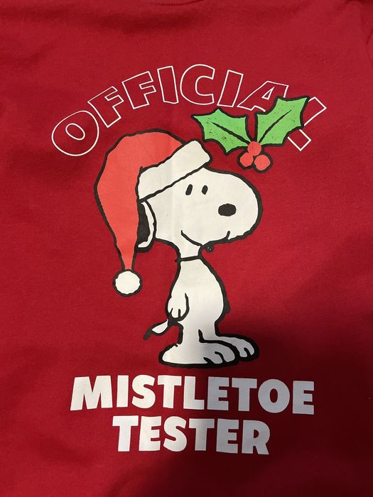 Vintage “Official Mistletoe Tester” Snoopy Sweater | Grailed