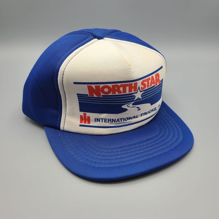 Other Vintage North Star Trucker Snapback Hat Cap Blue White | Grailed