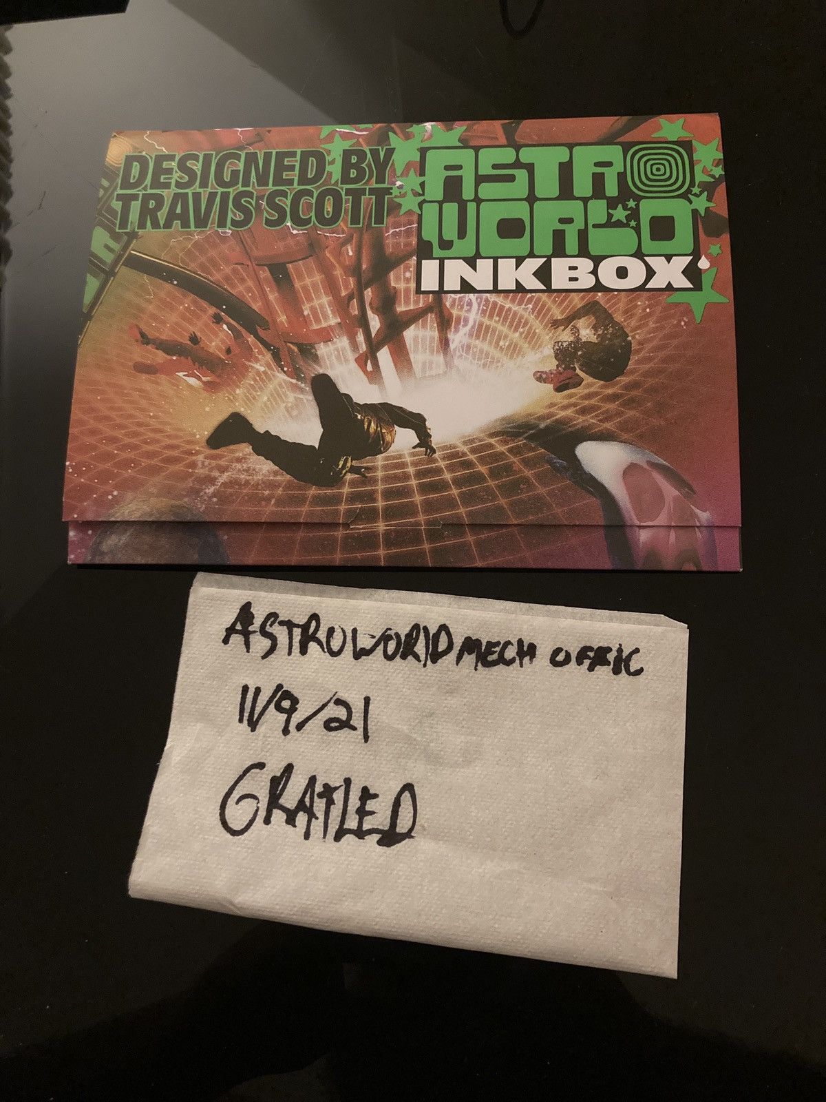 Travis Scott Astroworld ink box tattoo set | Grailed