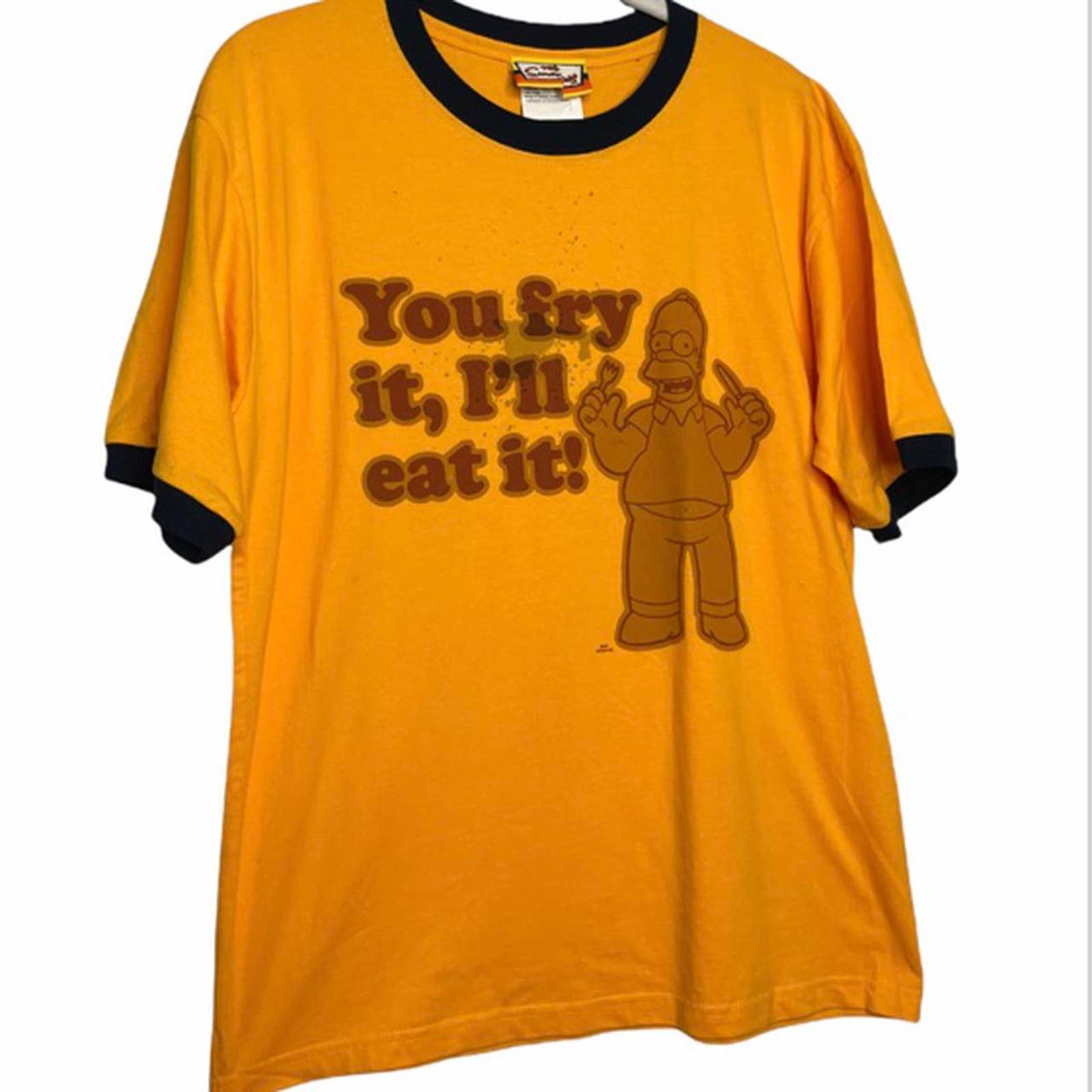 Vintage Vintage simpsons homer you fry it ill eat it cartoon shirt ...
