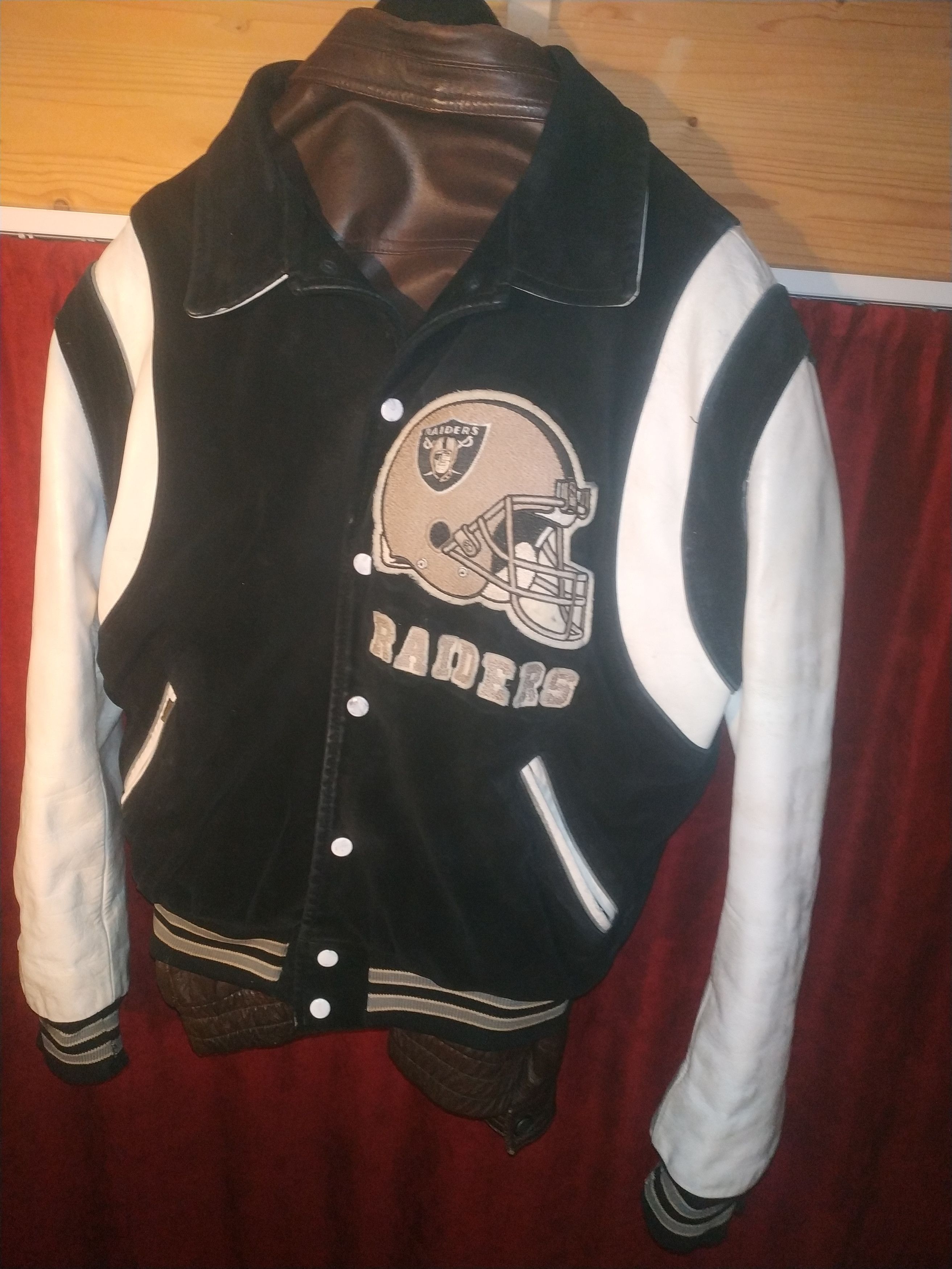 Oakland Raiders VARSITY JACKET CHALK LINE los angeles raiders 1983 ...