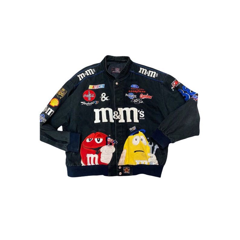 NASCAR × Racing × Vintage Vintage M and M Racing Jacket | Grailed