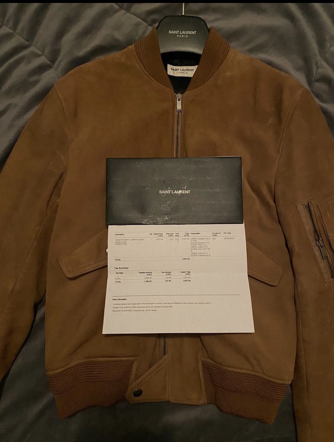 Saint Laurent Paris L01 Leather Jacket | Grailed
