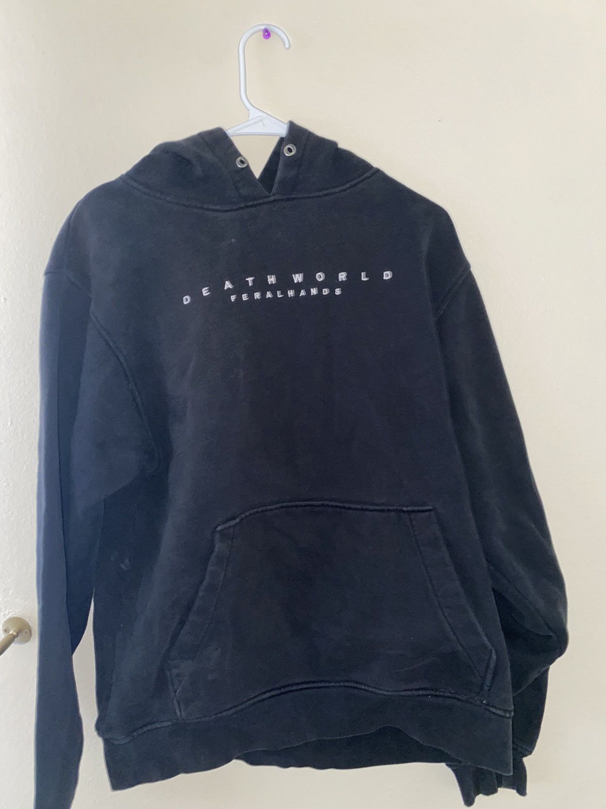 Odd Future Deathworld Feral Hands Black Hoodie | Grailed