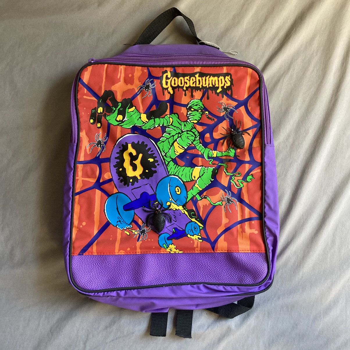 Vintage Vintage Goosebumps skateboarding skeleton backpack NWOT | Grailed