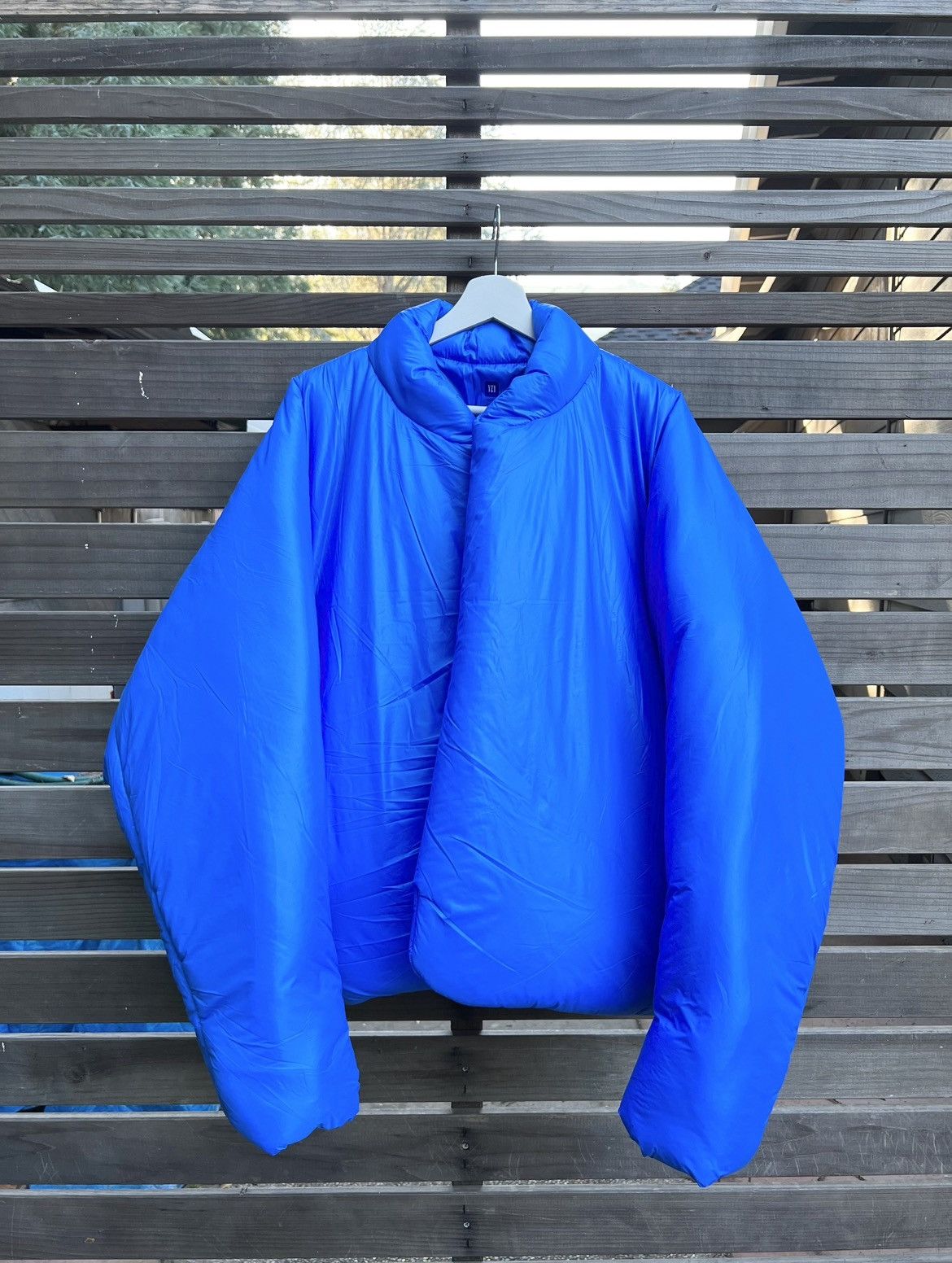 Gap × Kanye West YZY x Gap Round Puffer Jacket - Blue | Grailed