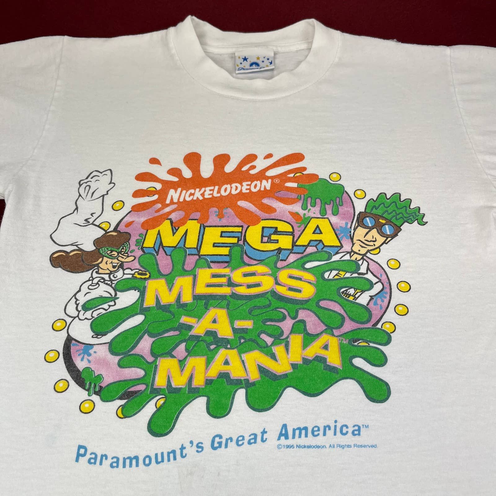 Vintage Vintage 1994 Nickelodeon Mega Mess-A-Mania Slime T-Shirt | Grailed