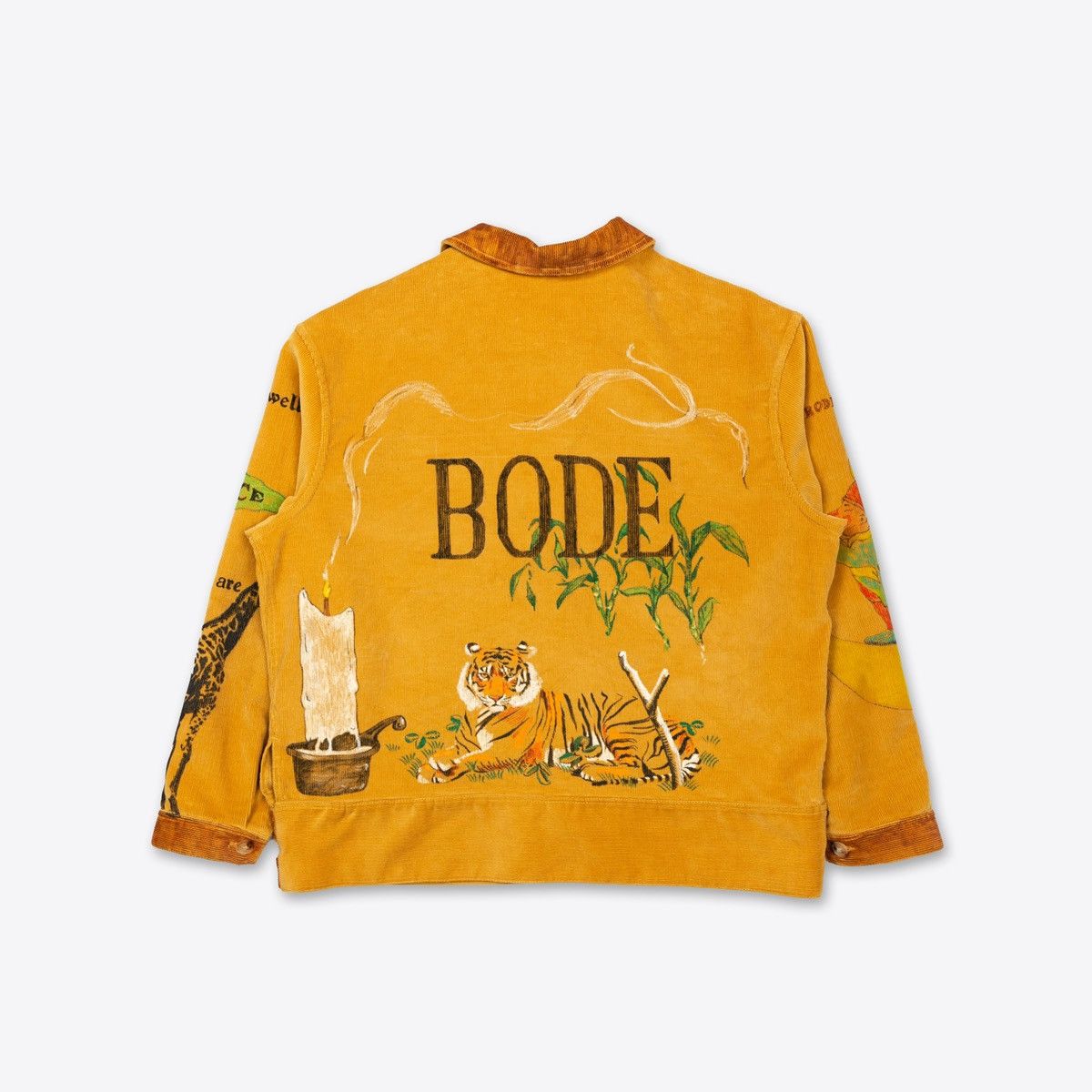 Bode Senior Cord Side Tab Hand-Drawn Jacket | Grailed