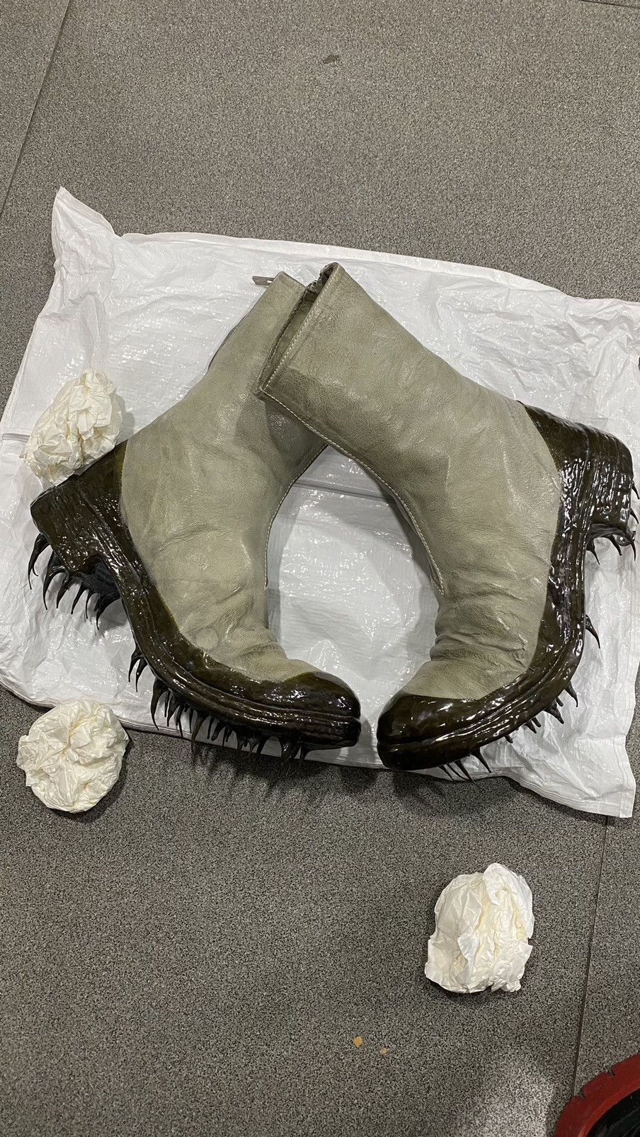 Carol Christian Poell Carol Christian Poell ccp drip tornado boots sz 8 ...