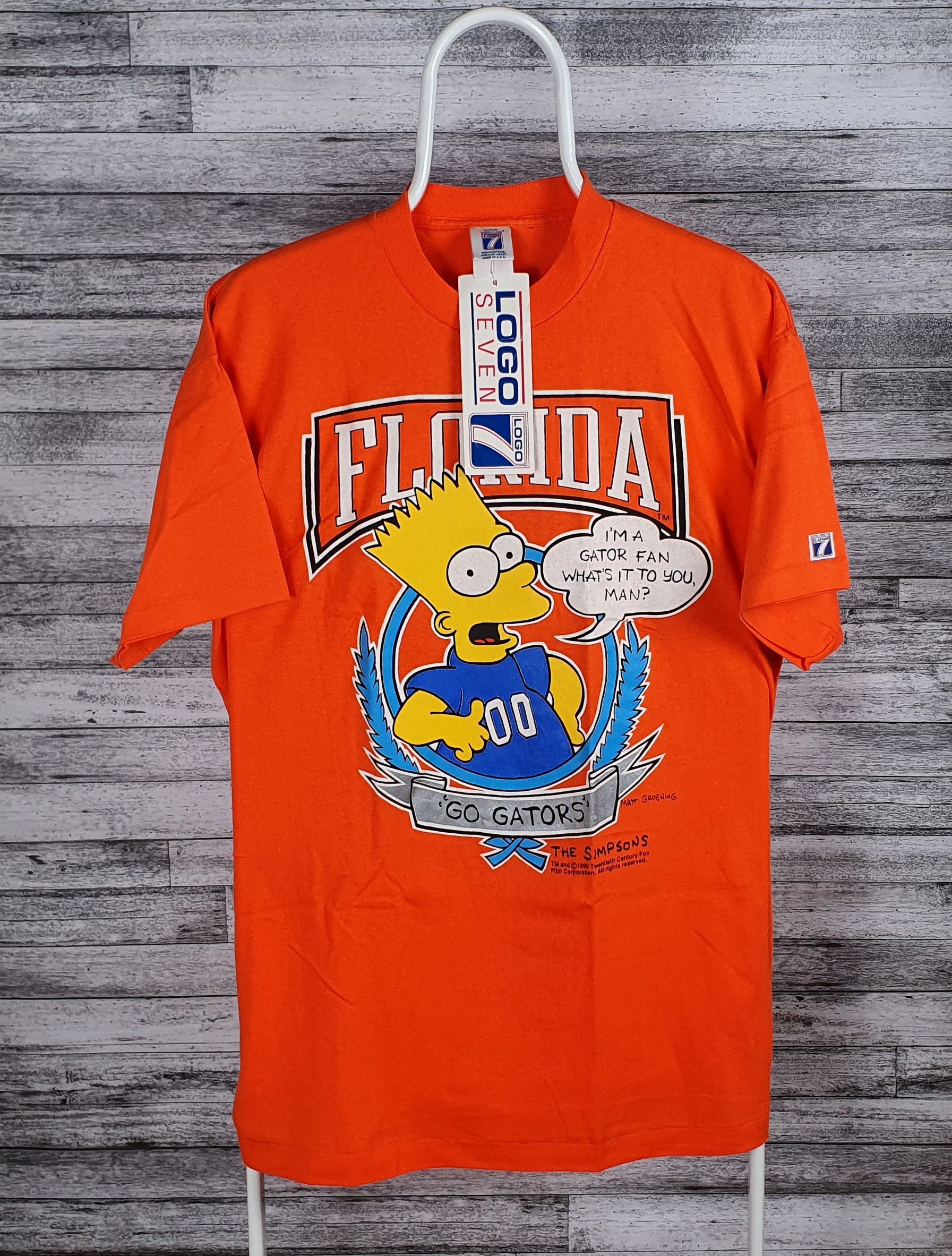 Logo 7 × The Simpsons × Vintage T Shirt Logo 7 Florida Gators Bart ...