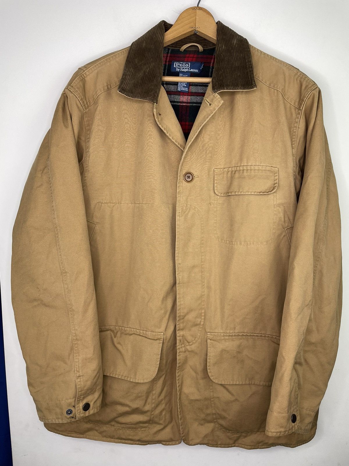 Ralph Lauren Vintage 90s Polo Ralph Lauren Hunting Jacket Corduroy Collar | Grailed