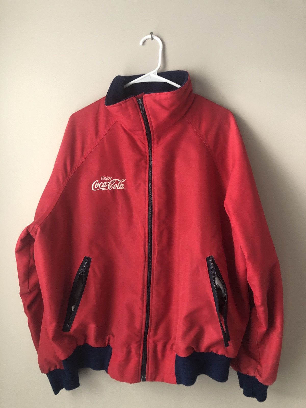 Coca Cola × Sportswear Coca Cola Vintage Fleece Lined Bomber Jacket ...