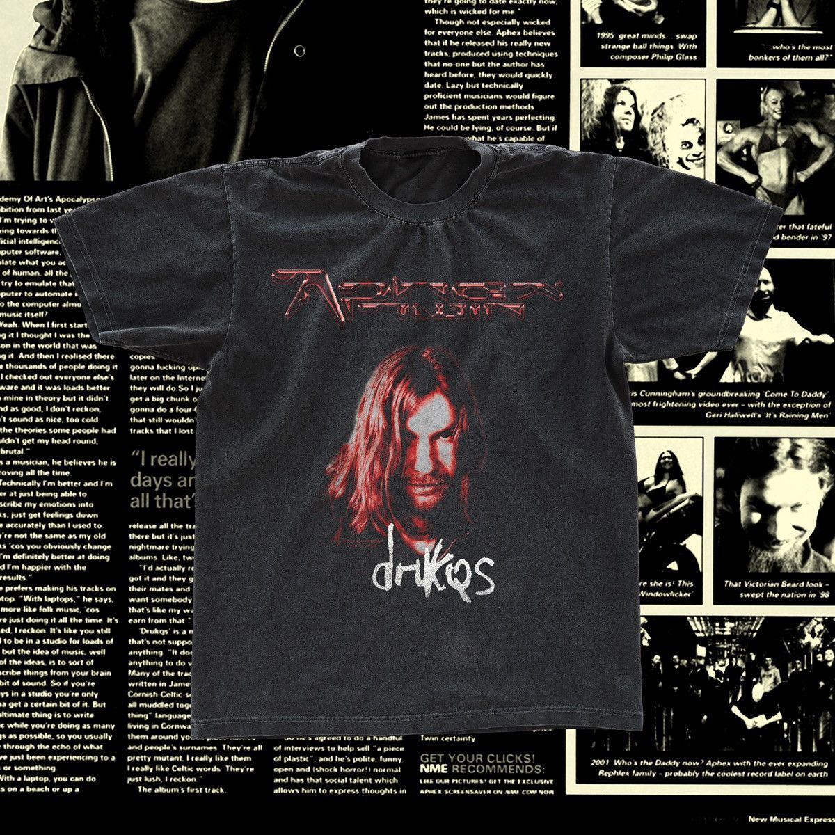Band Tees × Vintage Aphex Twin Drukqs Concept | Grailed