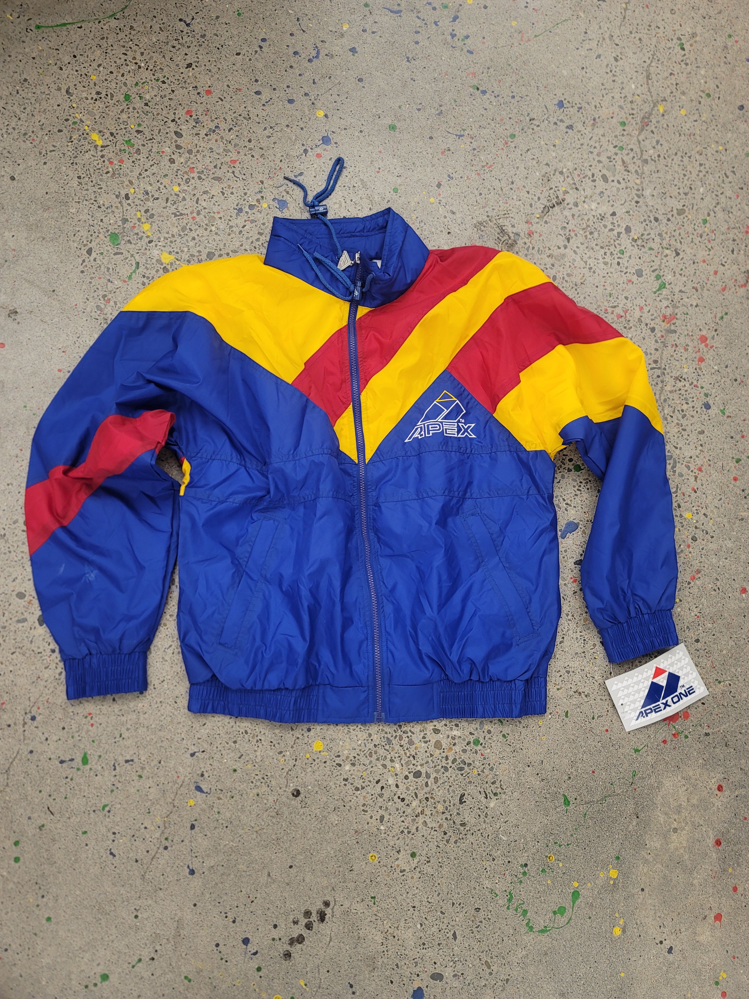 Apex One Vintage 90's Blue/Red/Yellow Apex one Jacket size Medium | Grailed