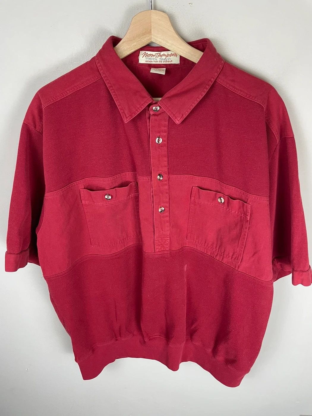 Vintage Vintage Norm Thompson Red Wiseguy Sweatshirt | Grailed