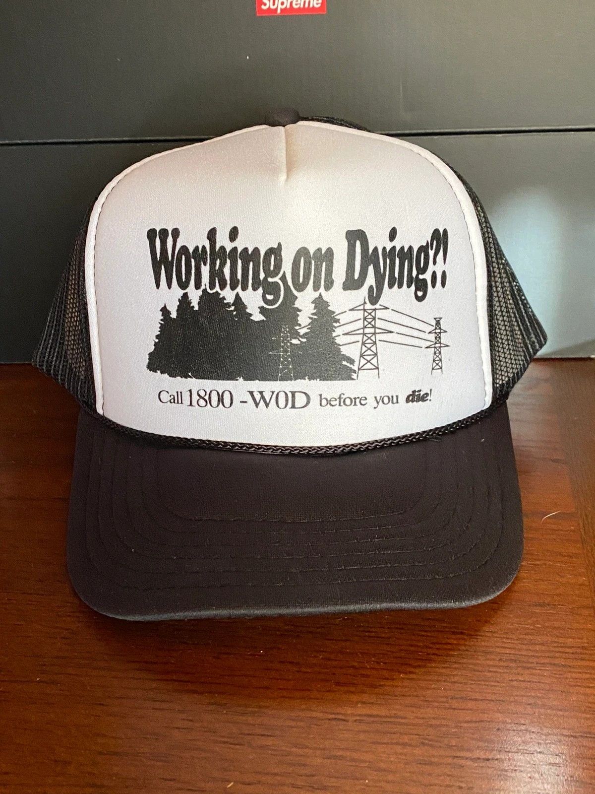 Japanese Brand × Kapital × Vintage Working on Dying Trucker Hat Black ...