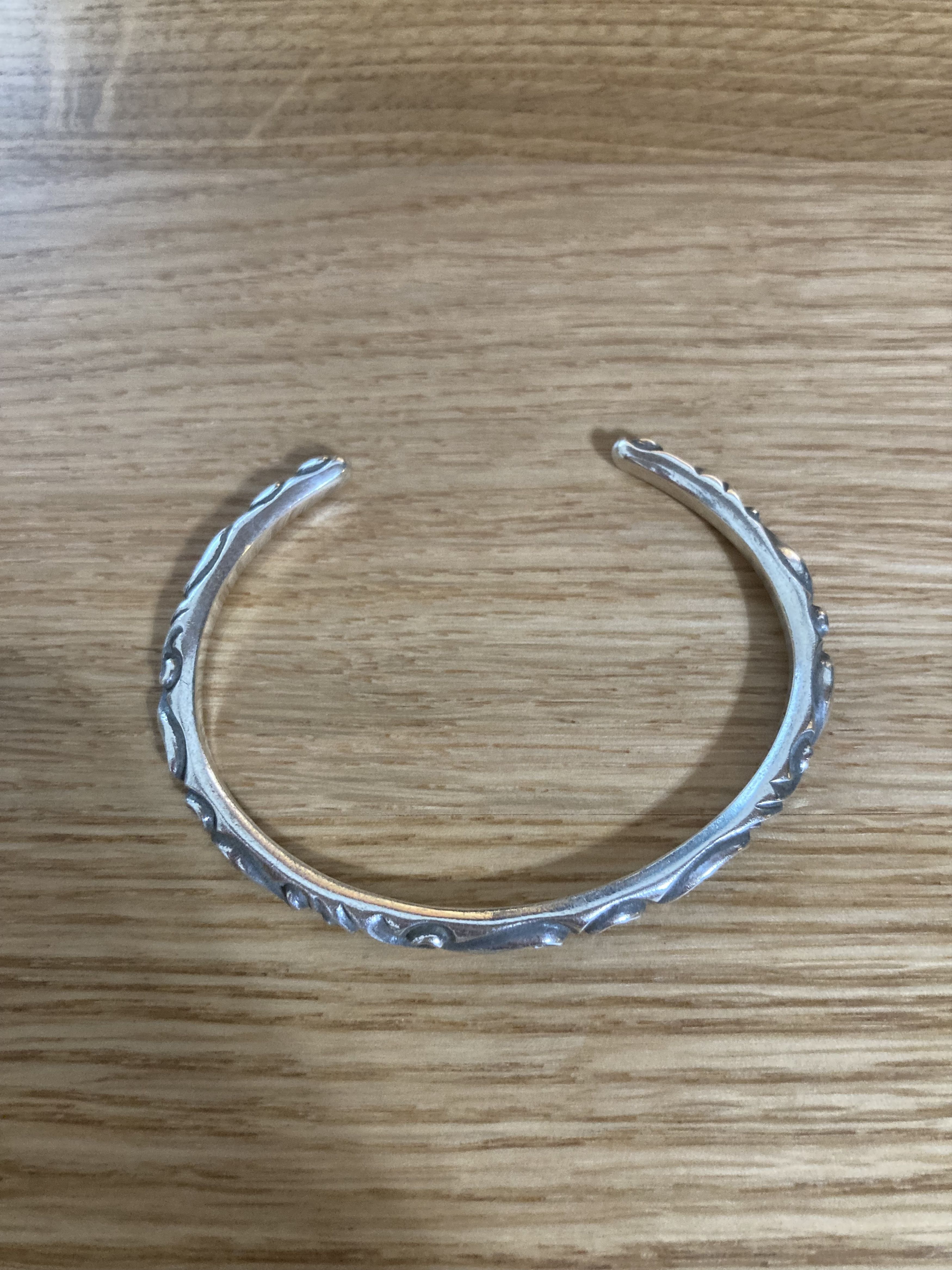 Chrome Hearts Chrome Hearts Scroll Bangle Bracelet | Grailed