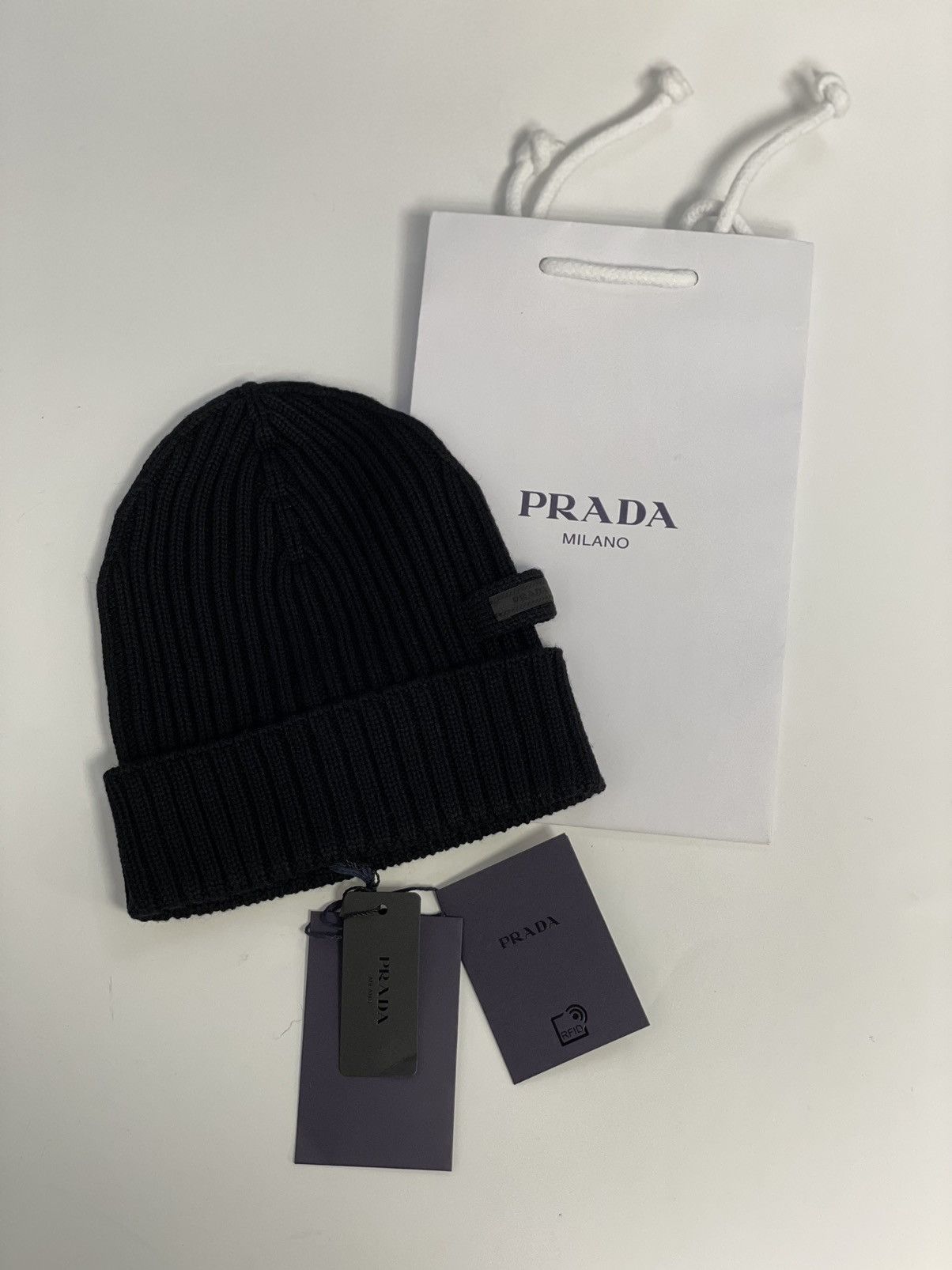 Prada Prada Logo Wool Hat | Grailed