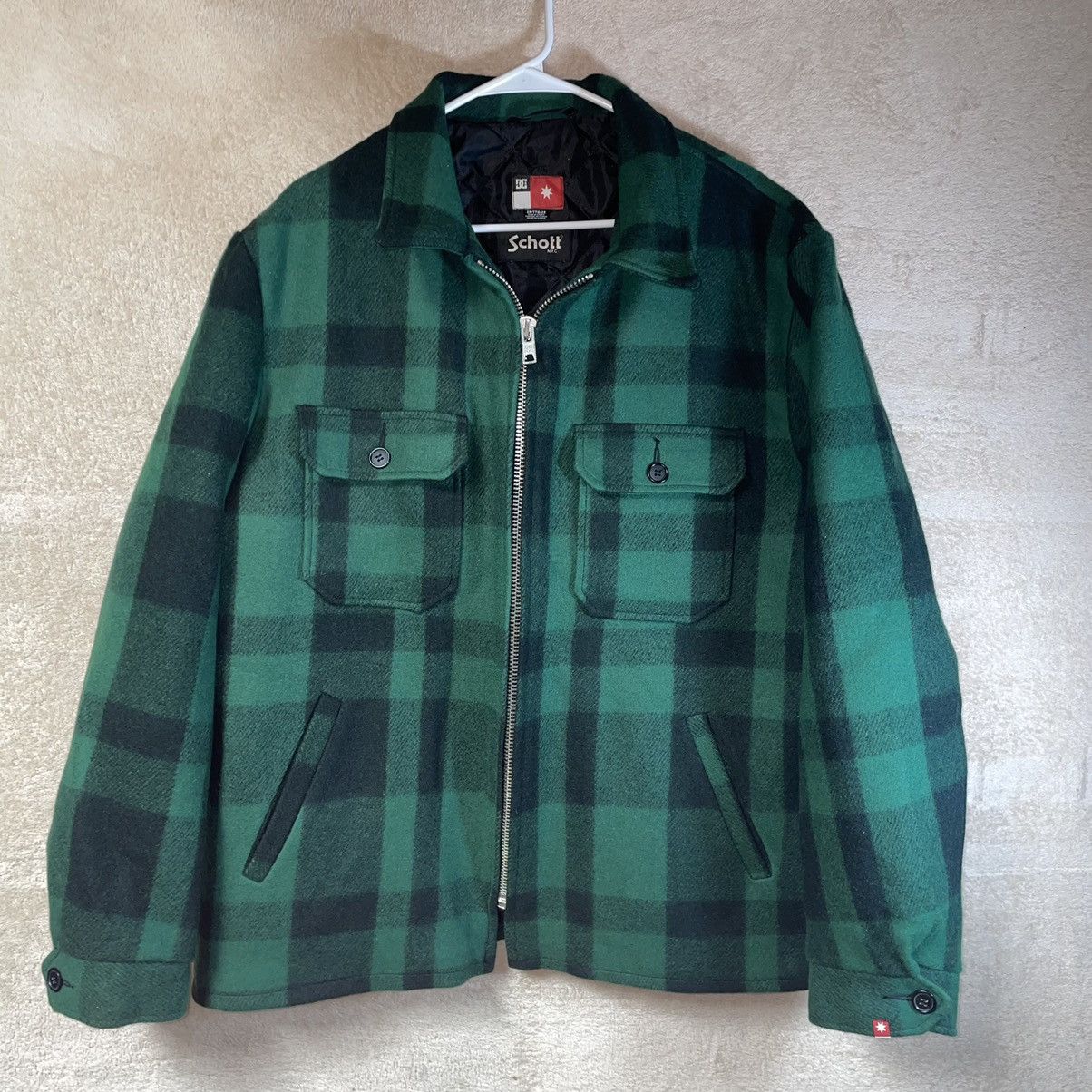 Schott Schott NYC x DC Shoes Lined Flannel Jacket | Grailed