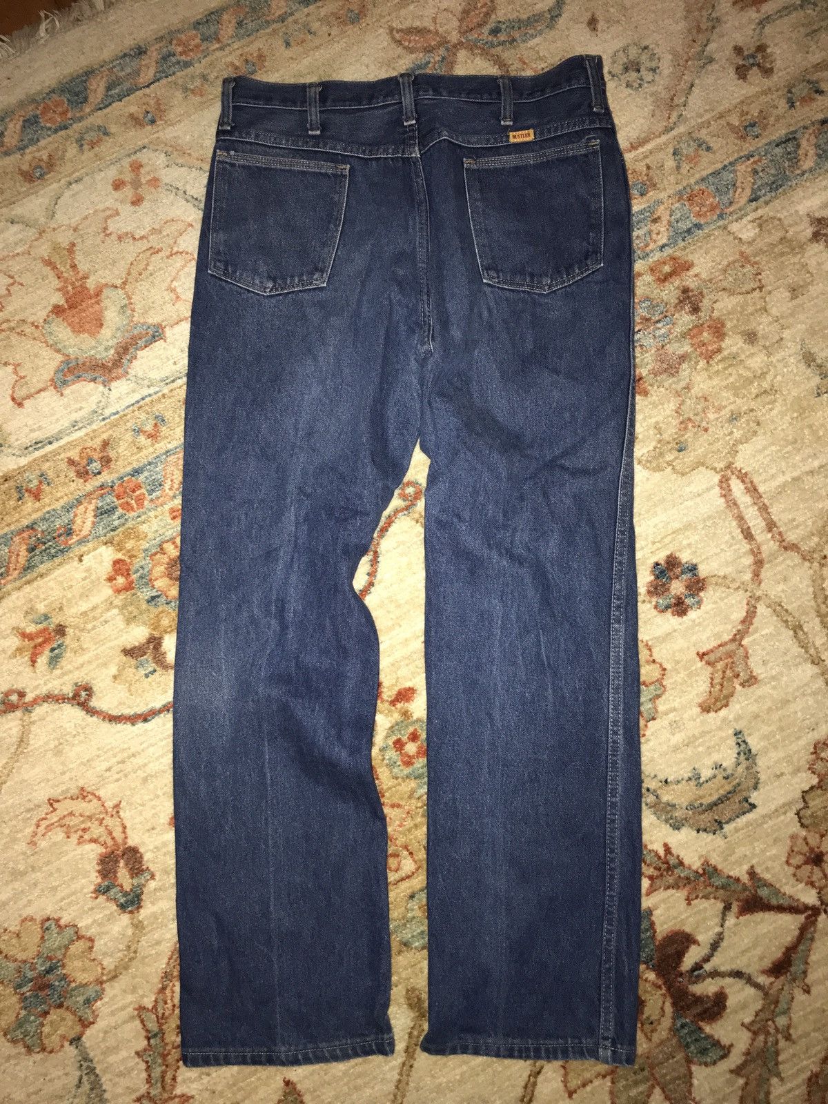 Vintage × Wrangler VTG 70s Rustler by Wrangler Blue Denim Jeans 36x30 ...