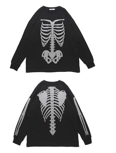 Vintage Skeleton Bones Long sleeve Shirt | Grailed
