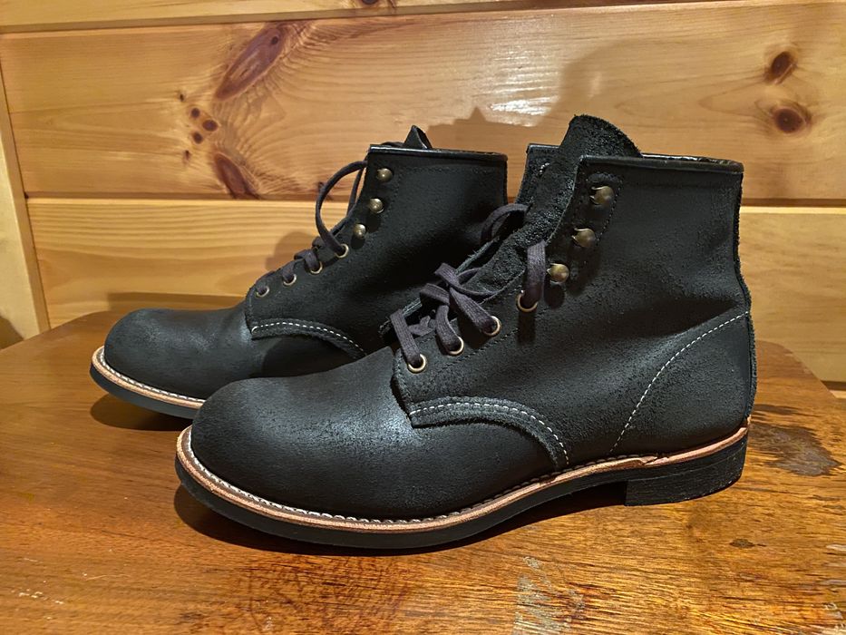 Red Wing RARE Blacksmith in Black Spitfire Leather 2955 sz 9D US | Grailed
