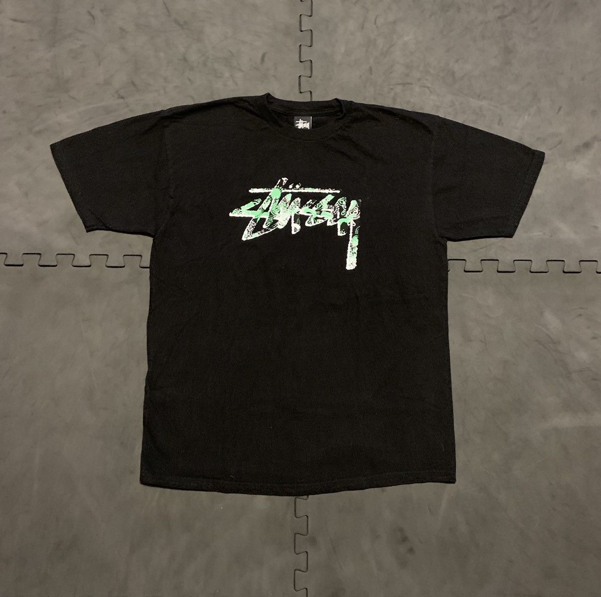 Streetwear × Stussy × Vintage Vintage Stussy Spell Out Script T-Shirt ...