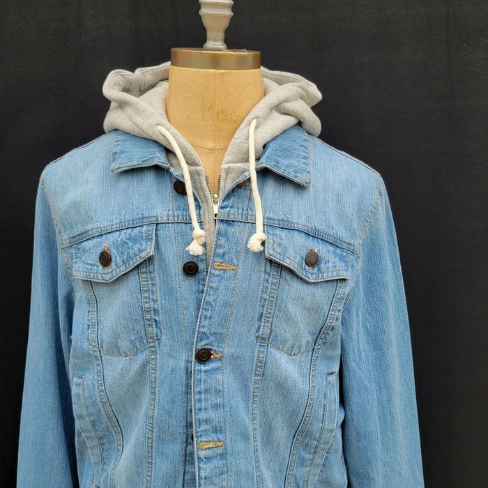 Other Men's Sun Stone Denim Jacket With Hoodie. XL | Grailed