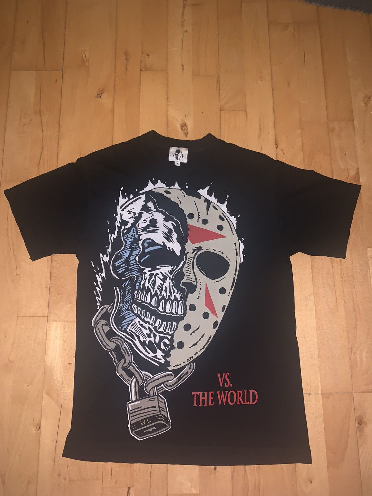 Warren Lotas Warren Lotas Jason Mask “ VS The World “ Black Tee Small ...