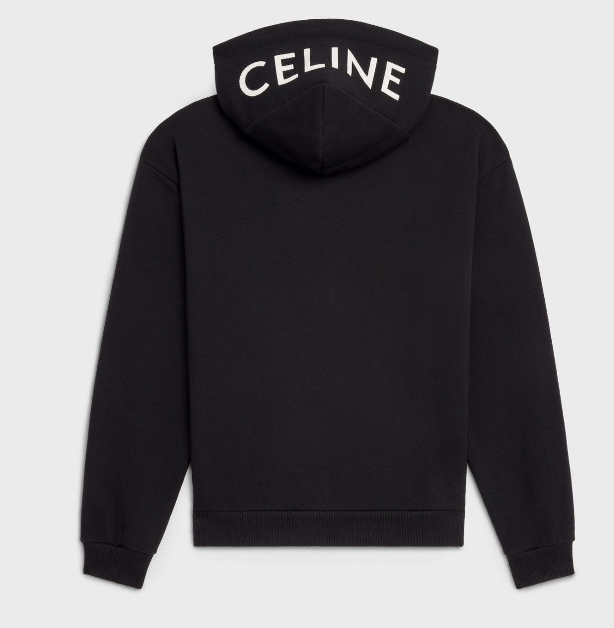 Celine Celine logo hooded Zip up hoodie | Grailed