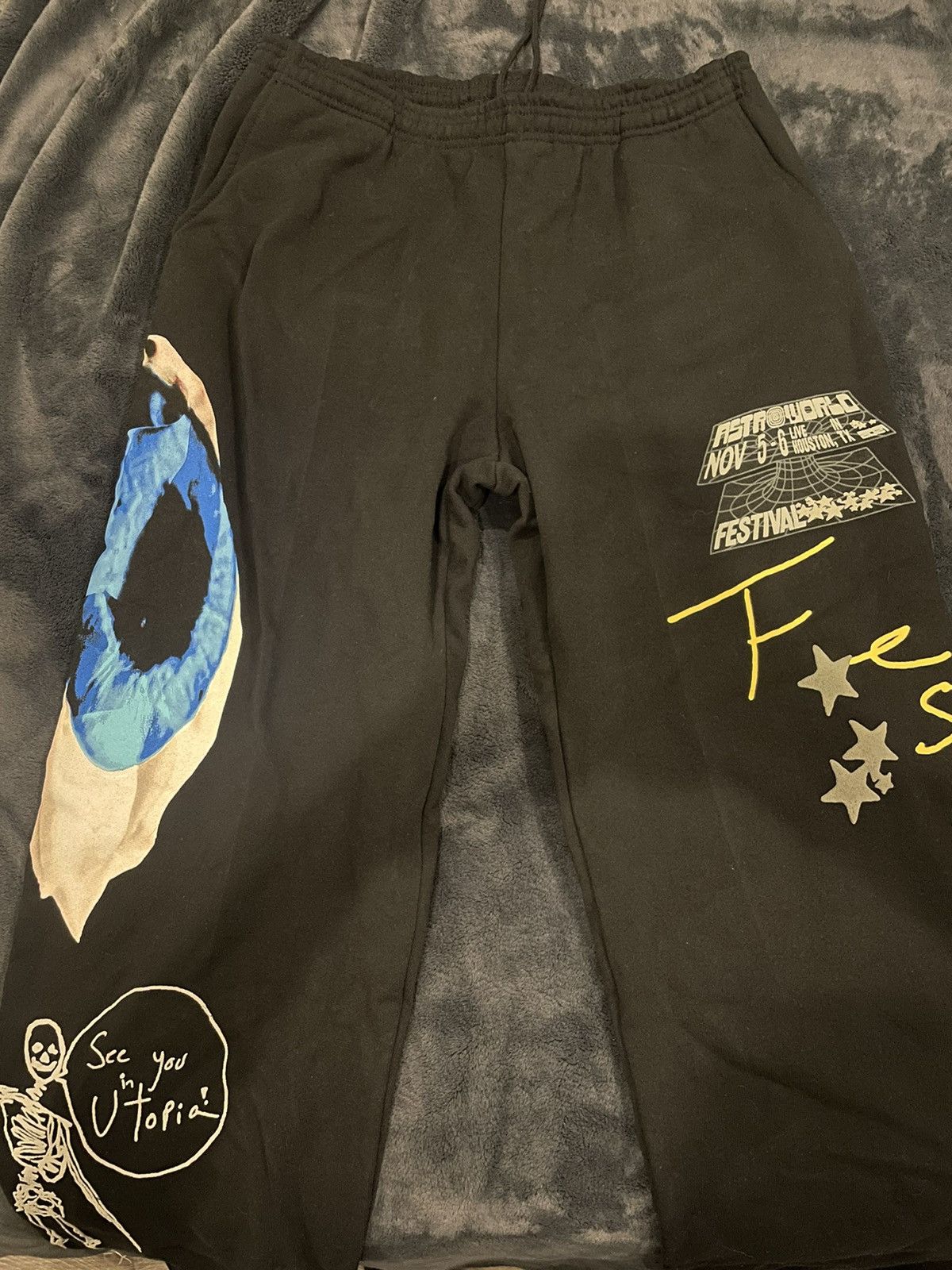 Travis Scott Astroworld 2021 Merch Festival Sweatpants | Grailed