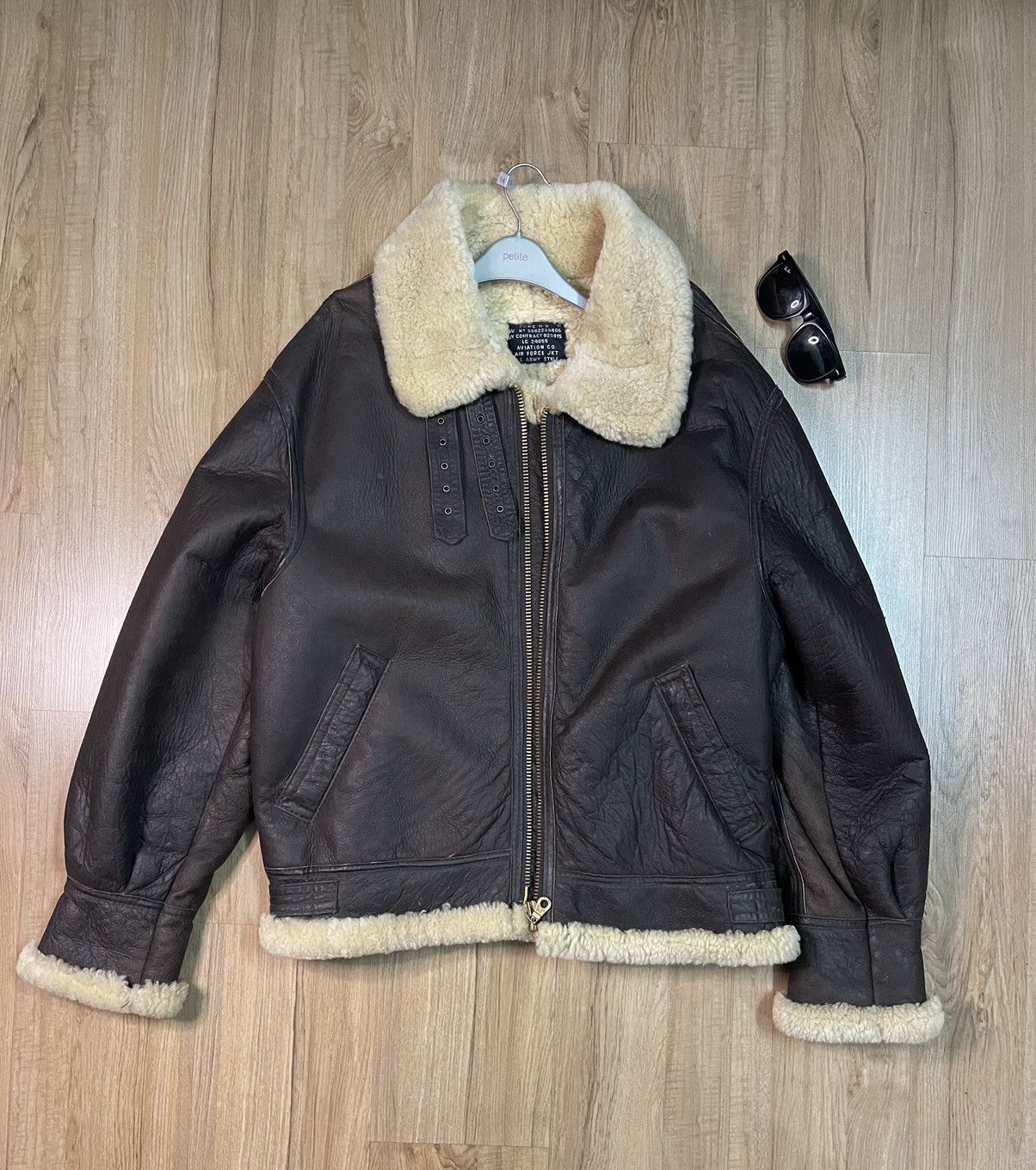 Leather × Vintage Vintage TYPE B3 US ARMY STYLE jacket | Grailed