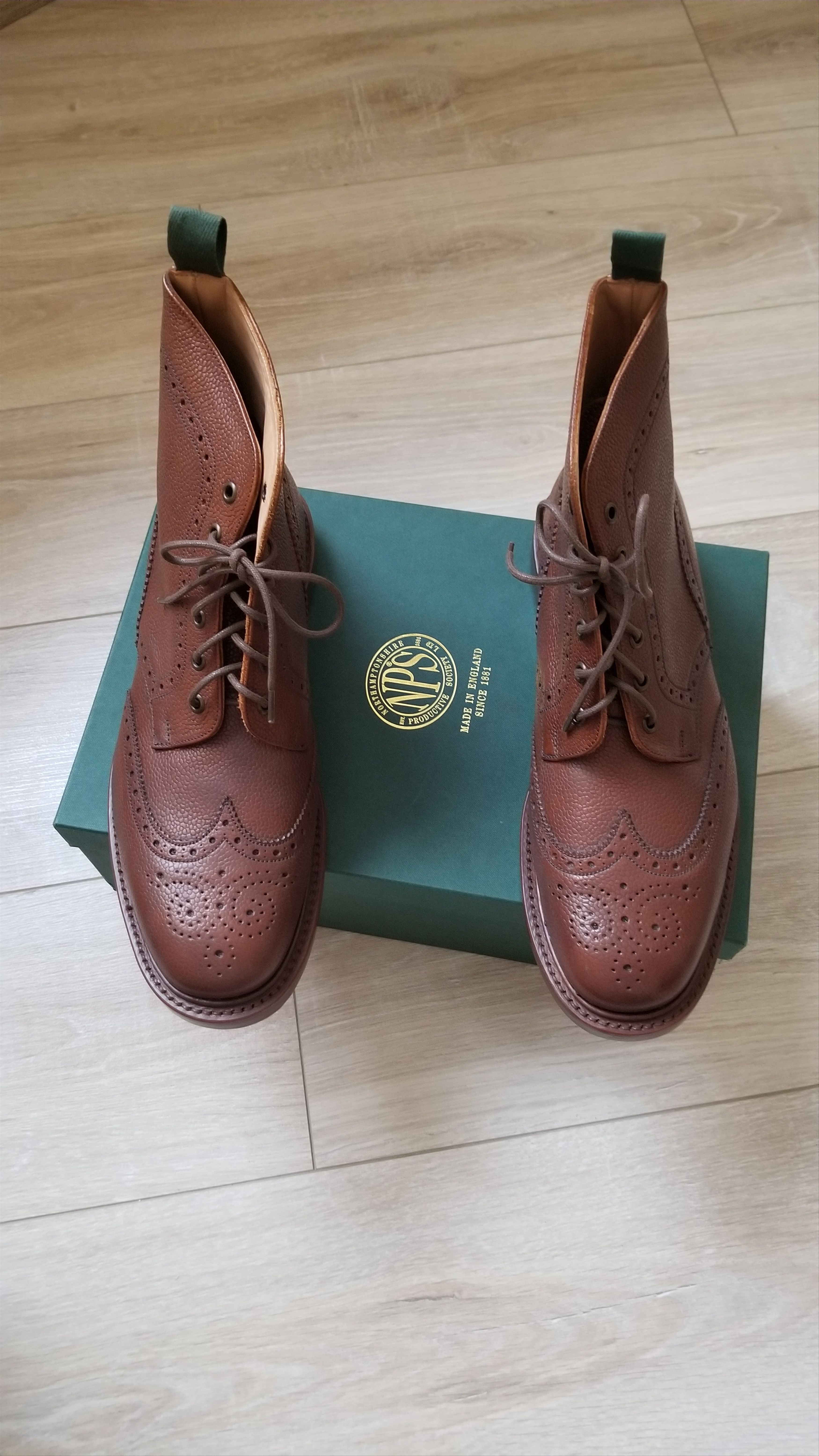 Sanders 6 Eye Derby Brogue Boot | Grailed