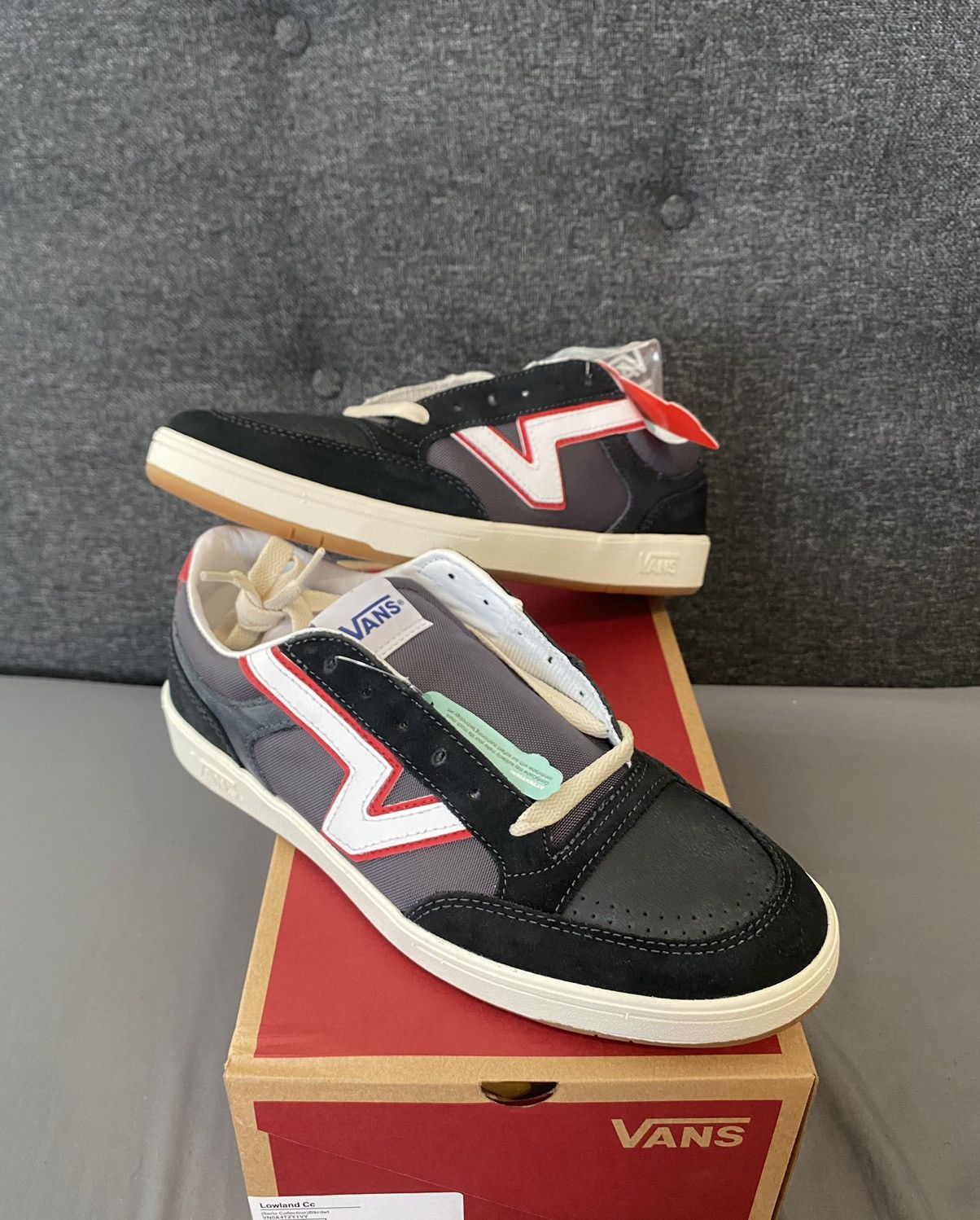 Vans Vans Lowland CC Serio Collection ( Black / Red / White ) | Grailed