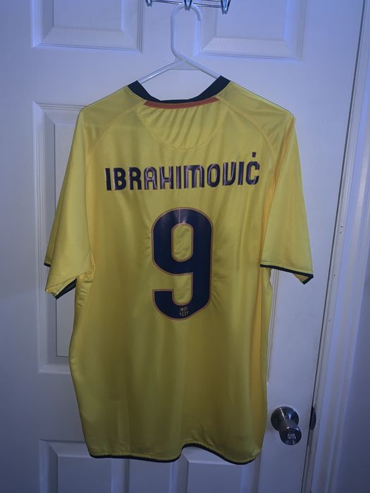 soccer-jersey-zlatan-ibrahimovic-barcelona-rare-jersey-grailed