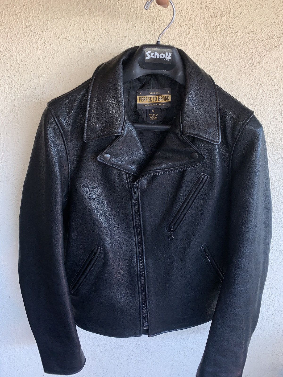 Schott Schott Perfecto Raven P213 Lambskin Leather Jacket | Grailed