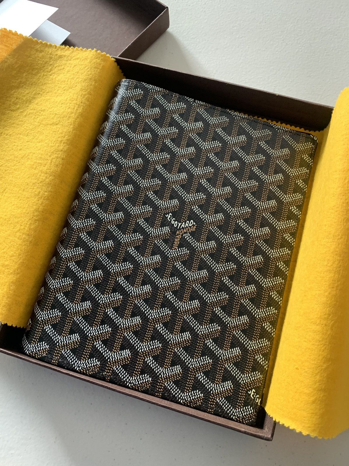 Goyard Goyard Notebook Cover (Black) | Grailed