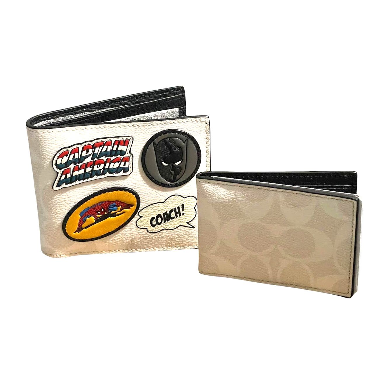 Coach Coach Marvel 3 in 1 Wallet with Patches in Signature Canvas | Grailed