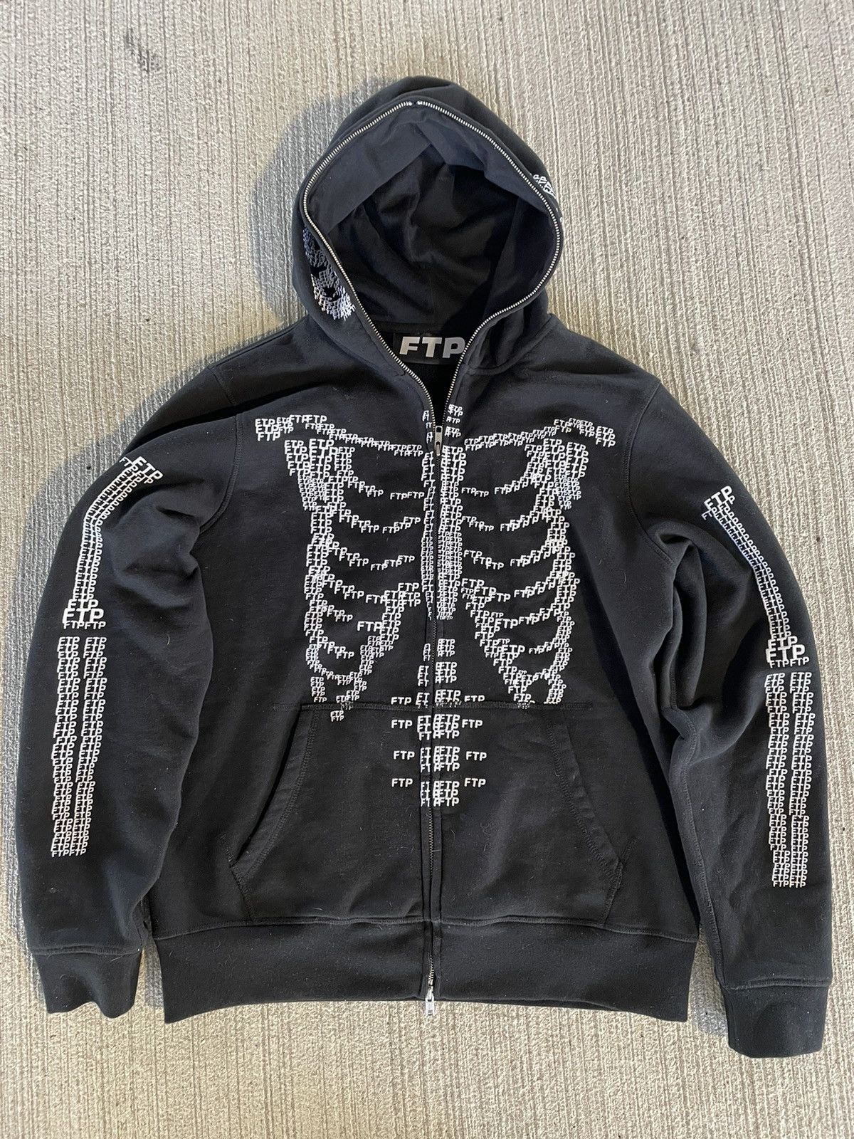 Fuck The Population FTP Skeleton Zip Up Hoodie Fuck the Population ...