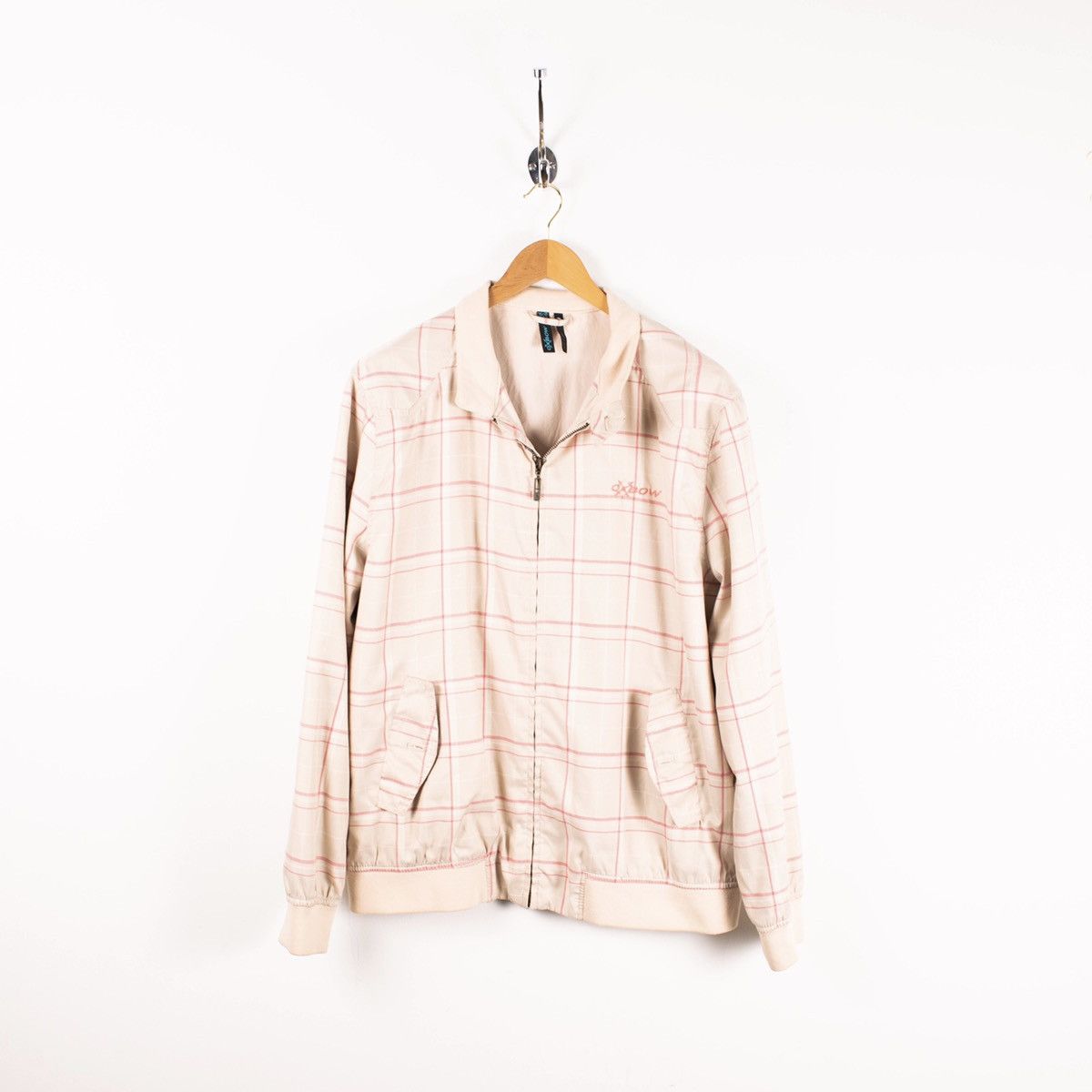 Vintage Vintage Oxbow Plaid Beige Harrington Light Jacket | Grailed