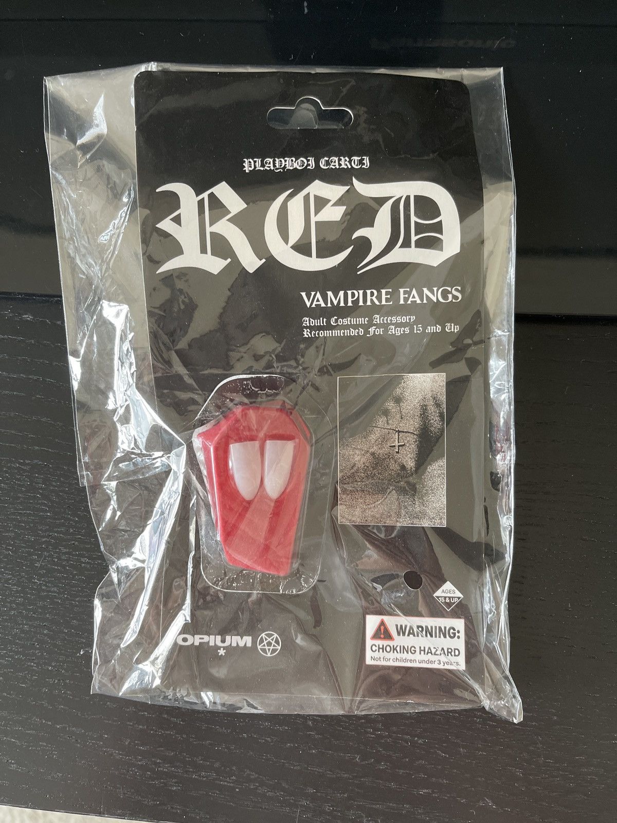 Playboi Carti WHOLE LOTTA RED Vampire Fangs Collectable | Grailed