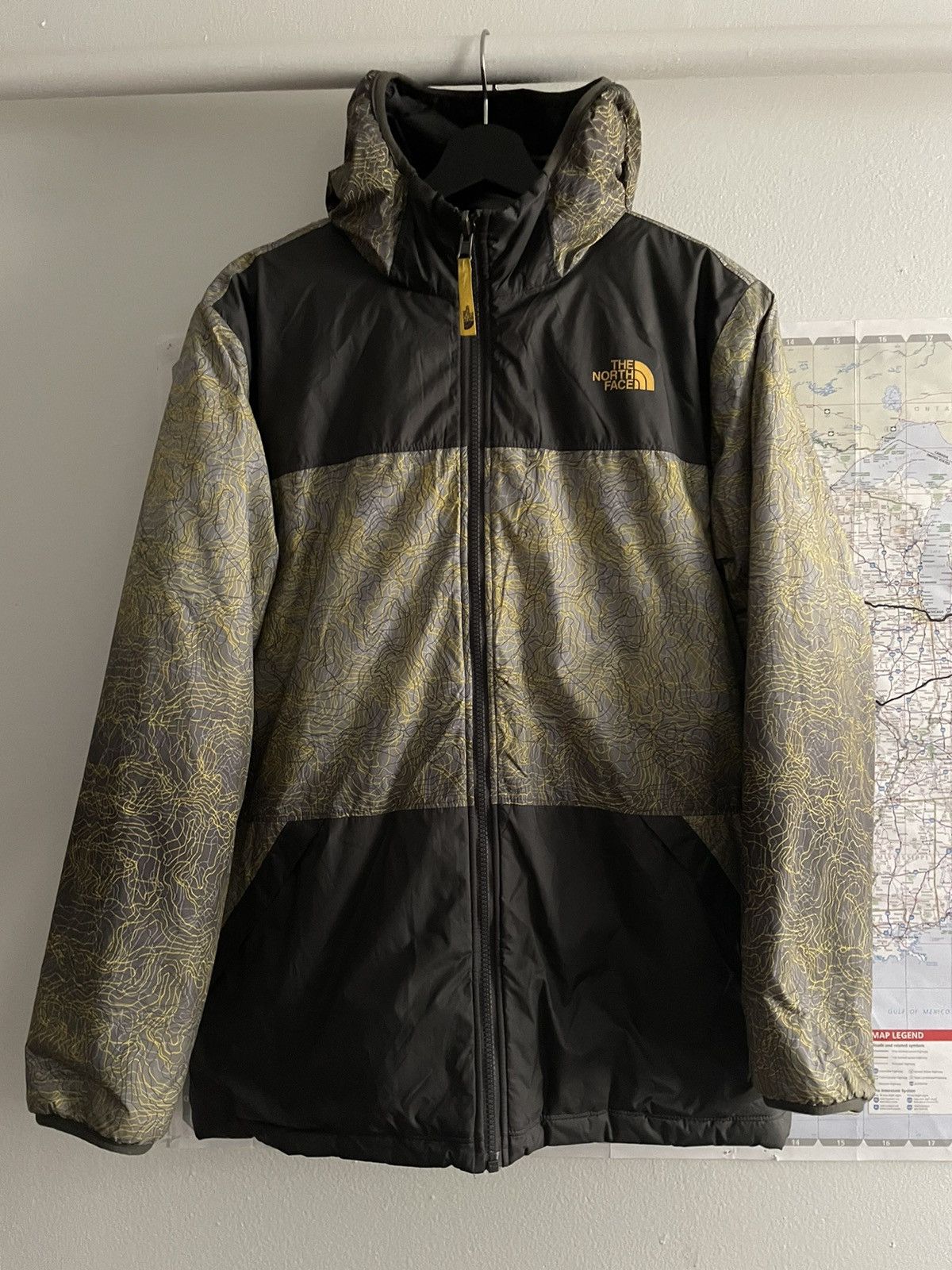 The North Face North Face Topographic Print Reversible Jacket | Grailed