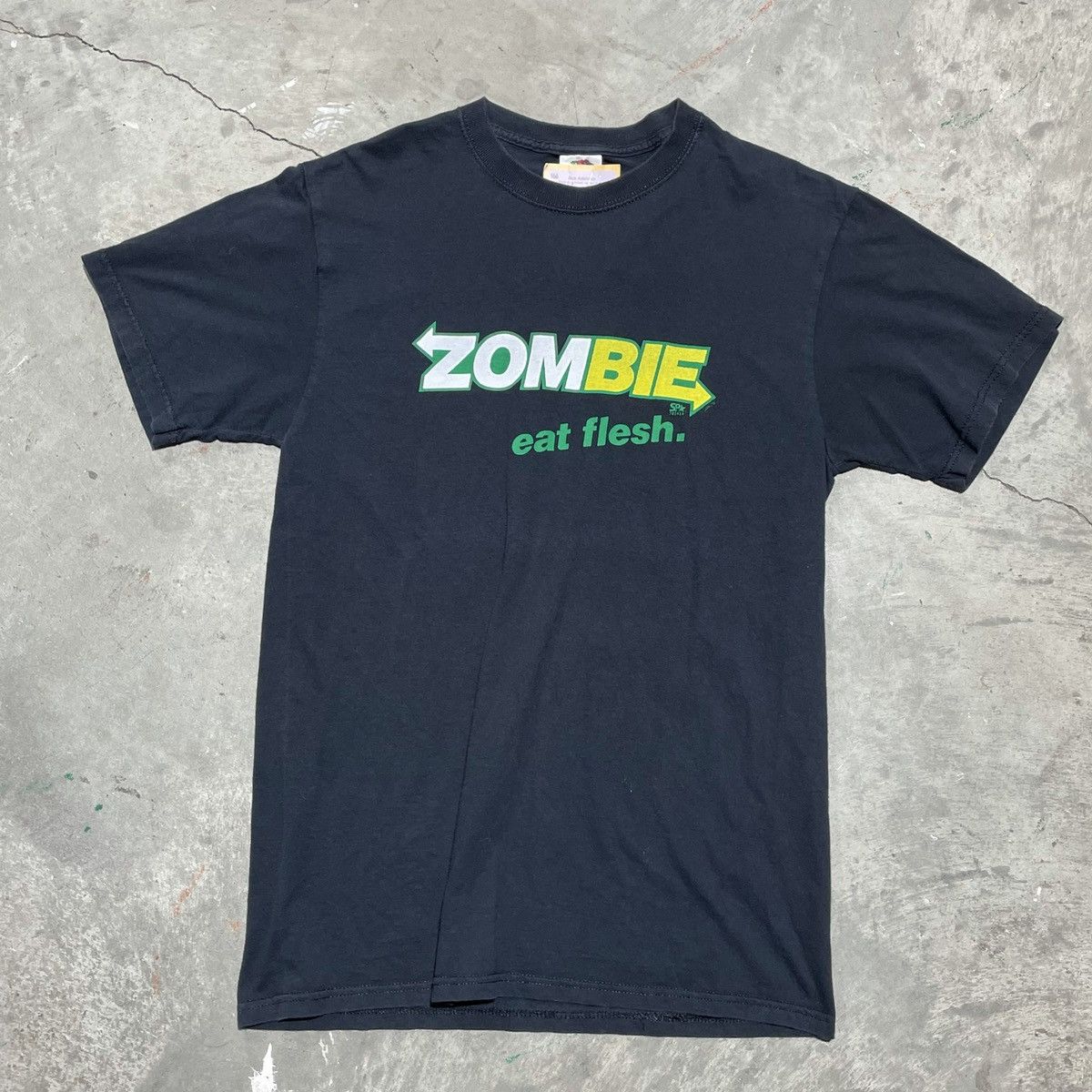 Vintage Zombie Eat Flesh Parody Logo rip Subway Eat Fresh Horror | Grailed