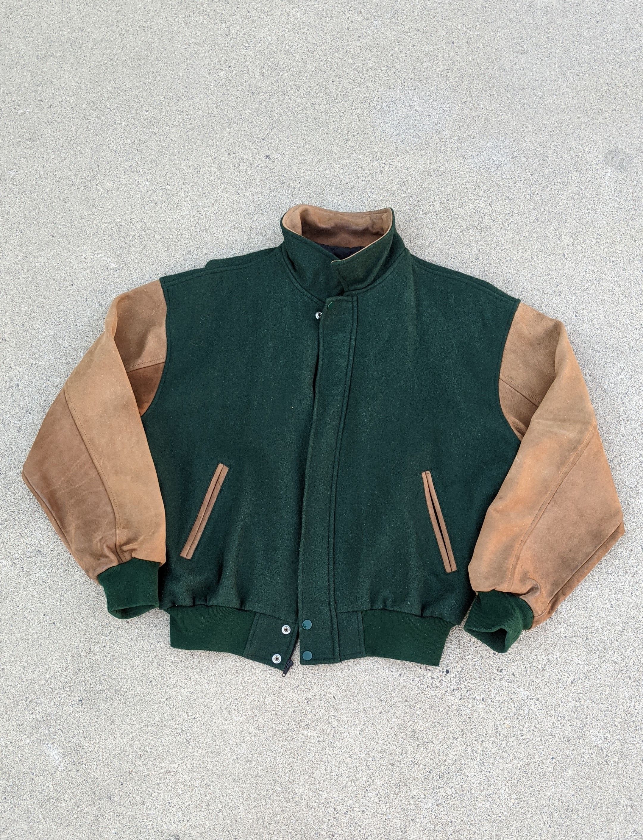 Streetwear × Varsity Jacket × Vintage 90s Letterman Style "Striaght ...