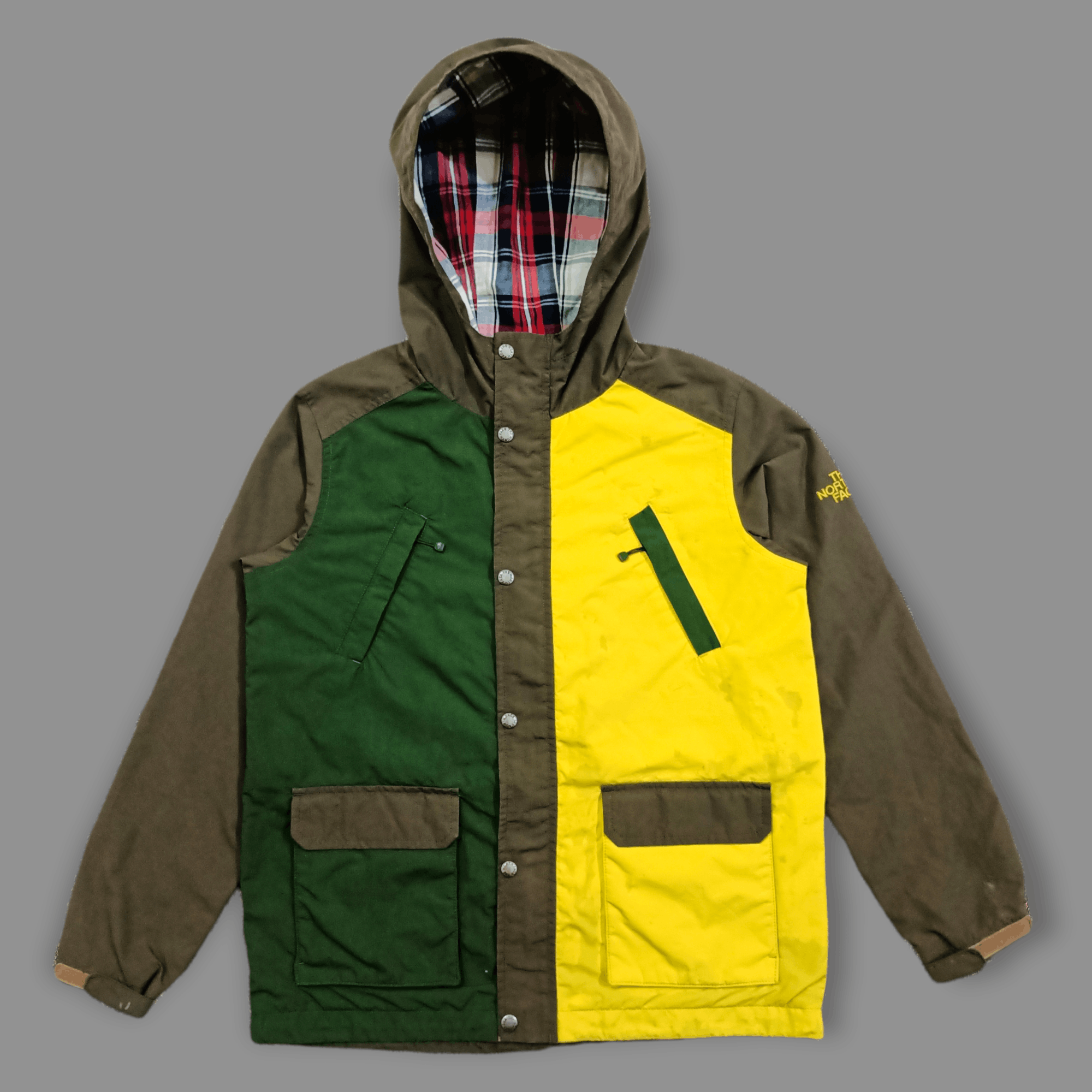 The North Face Rare💥 The North Face Colour Block Hooded Jacket Parka ...