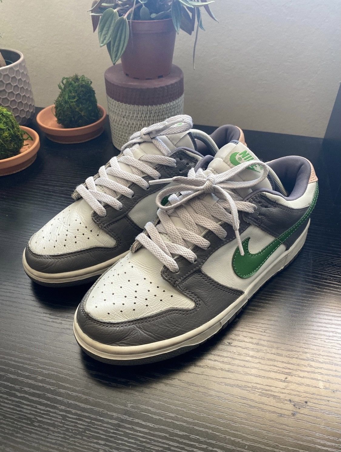 Nike Dunk Low Pro Neutral Grey | Classic Green | Grailed