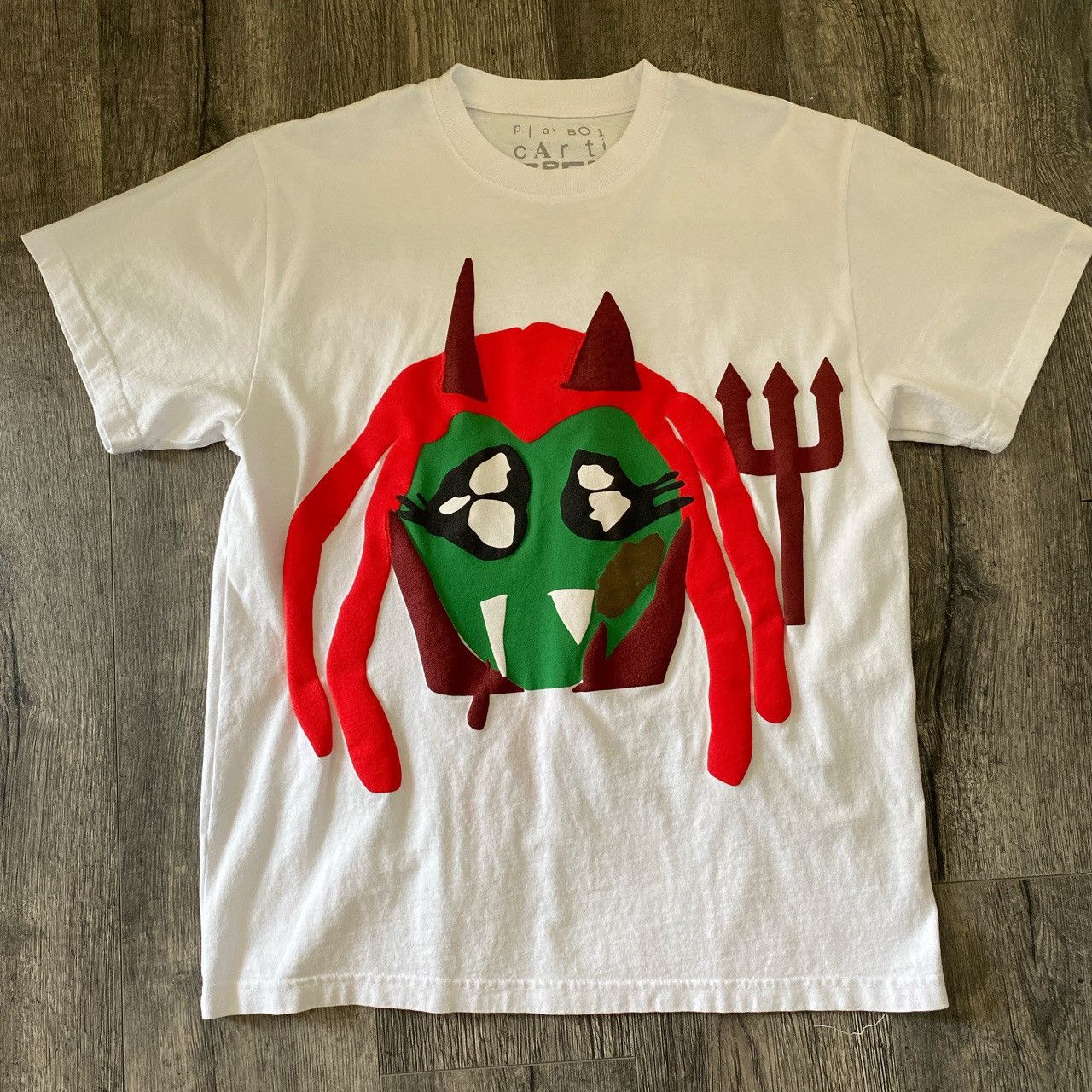 Playboi Carti Playboi Carti X CPFM WLR KING VAMP T-SHIRT ‘White’ | Grailed