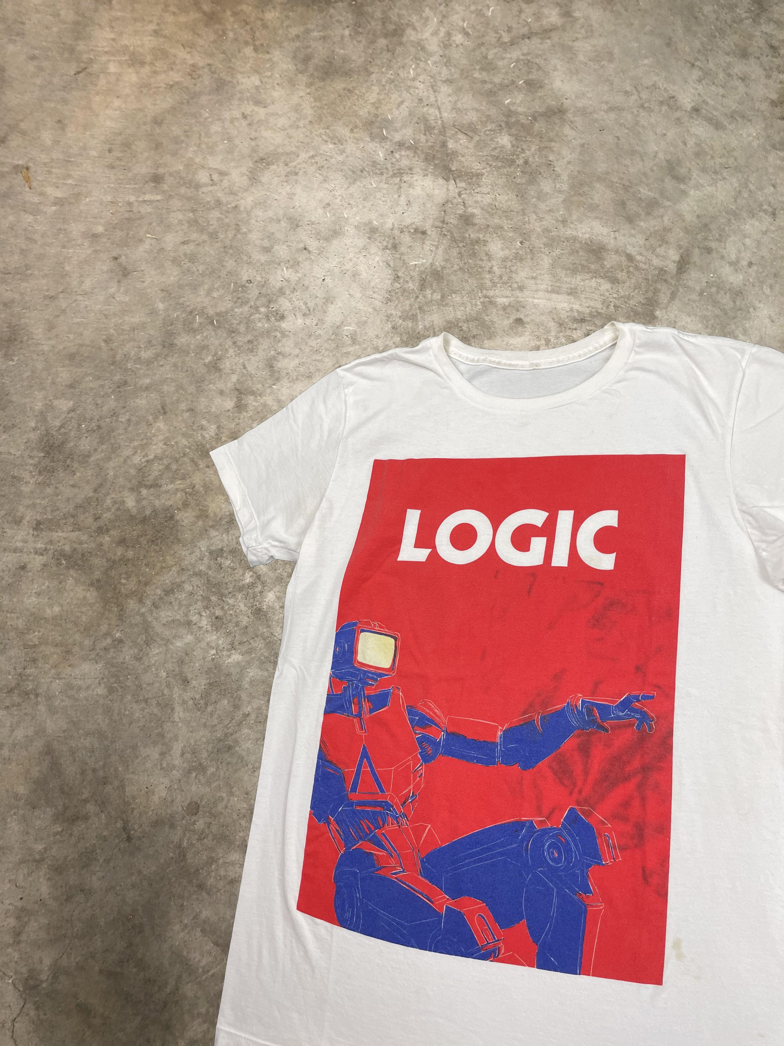 Logic Logic Everybody Robot T-shirt Rap Bobby Tarantino Merch M | Grailed