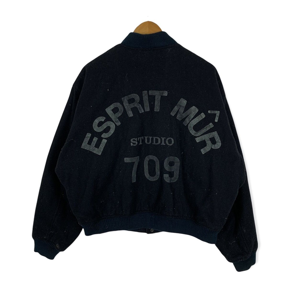 Japanese Brand × Varsity Jacket × Vintage 💥FINAL DROP💥Vintage Esprit Mur Studio wool varsity ...