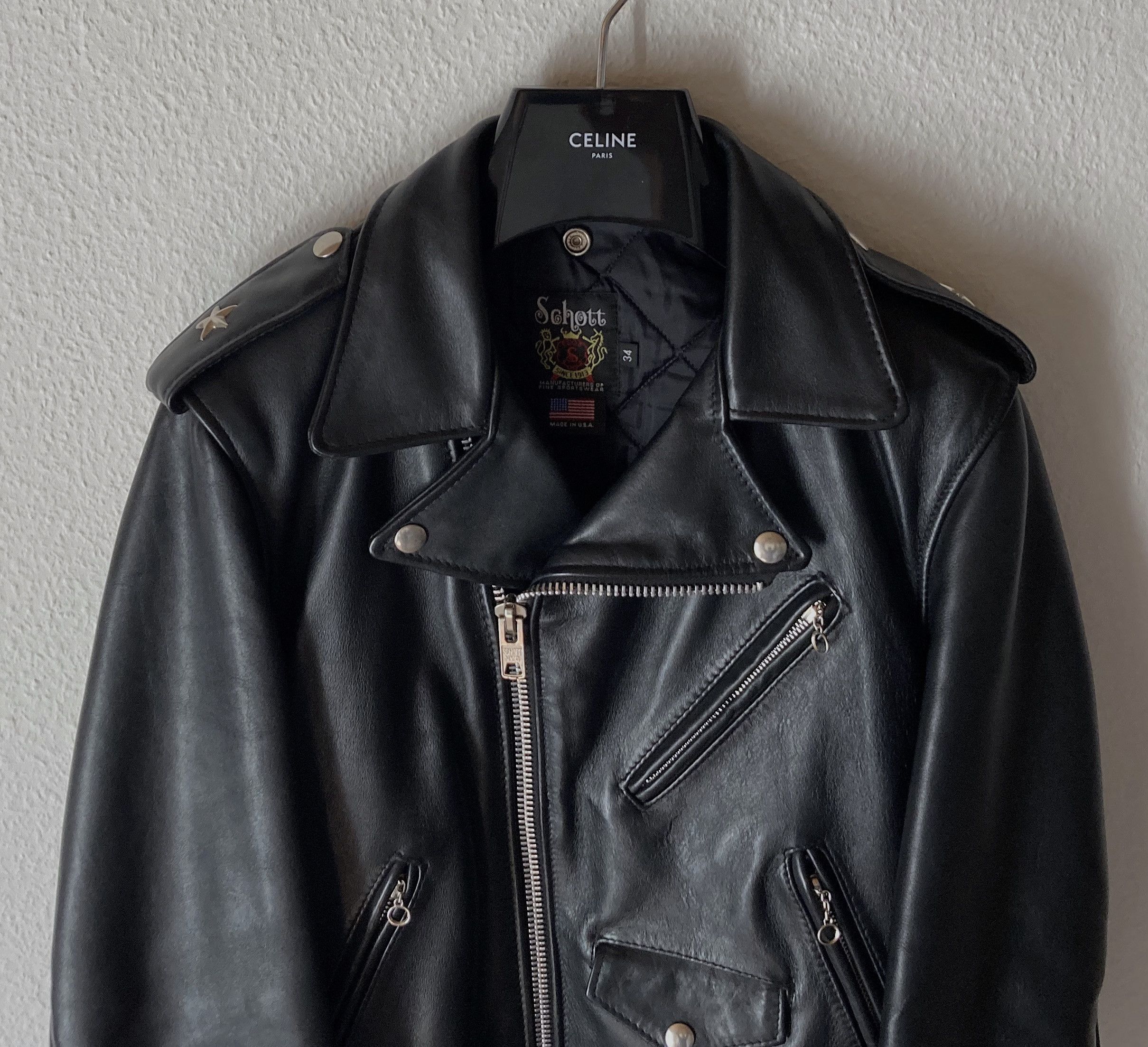 Schott Japanese Schott 613 One Star Cowhide Riders Jacket Slimane | Grailed